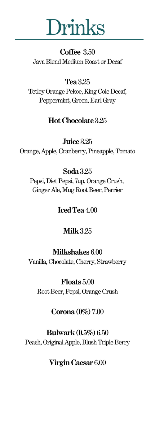 Easy Street Diner Menu, Fairview-Clayton Park, Halifax — Easy Street Diner