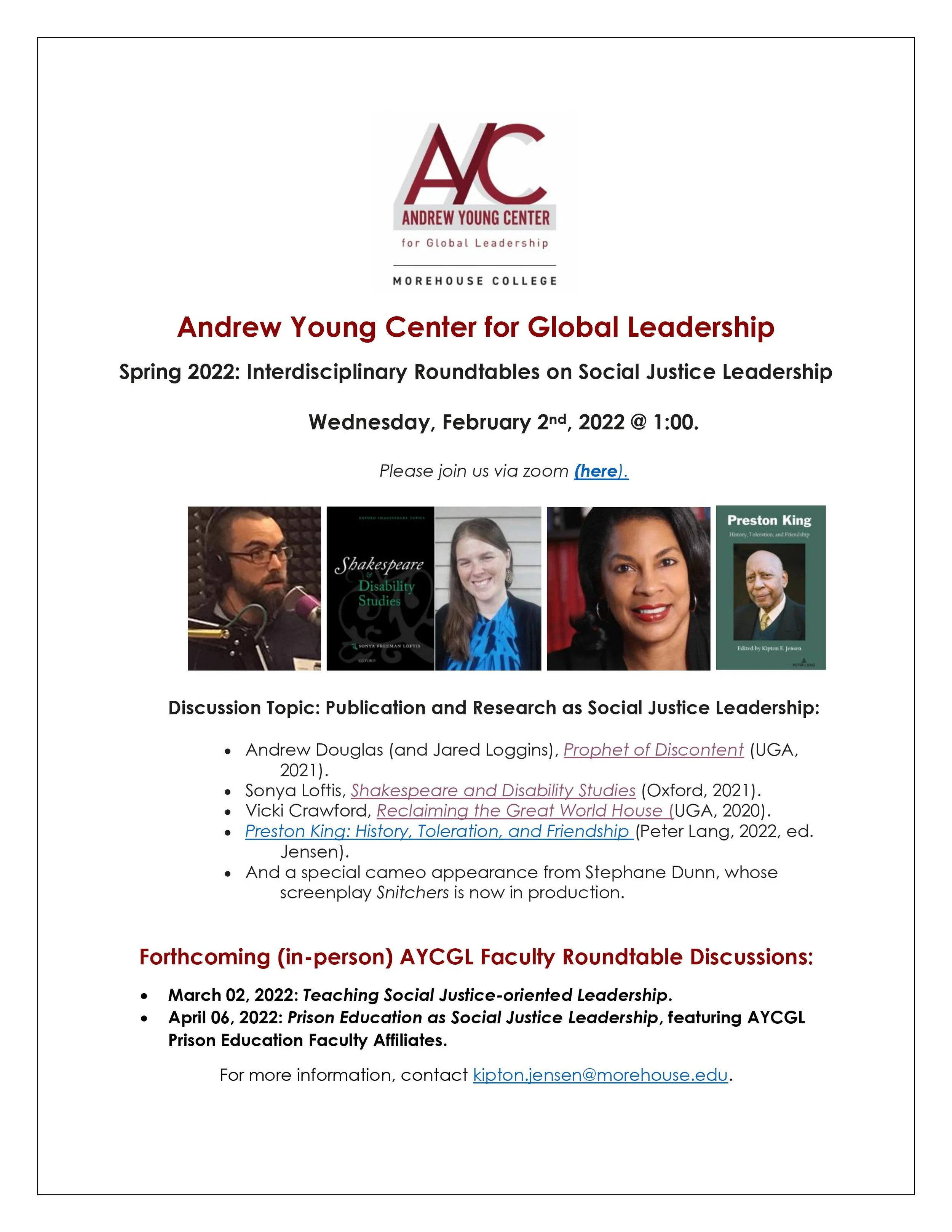 Leadership Roundtable Discussion — Andrew Young Center for Global ...