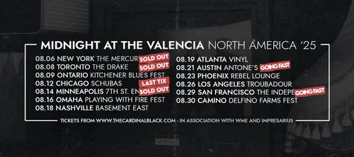 North America Tour 2025 — Cardinal Black