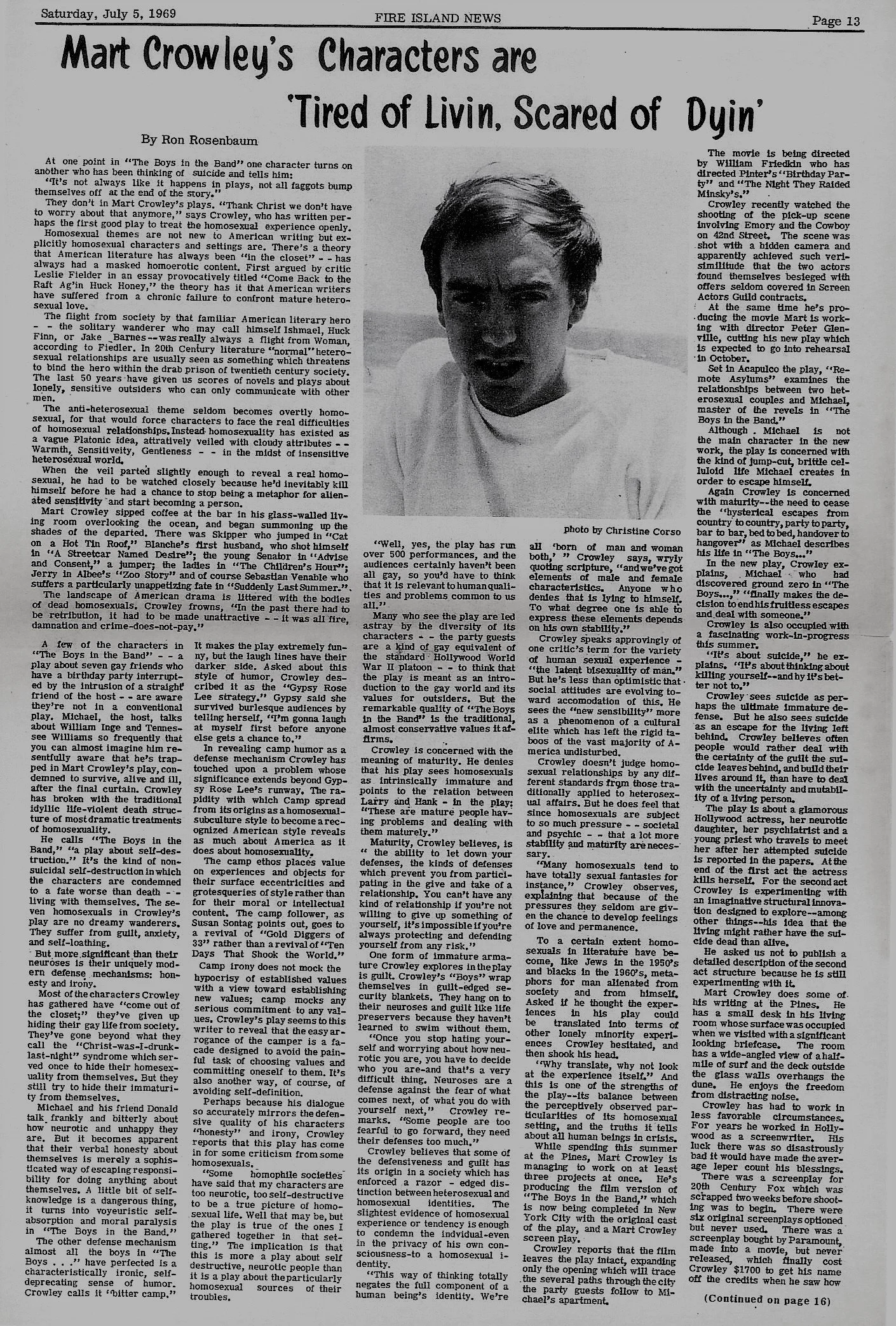 Fire Island Pines People- Leonard Frey — Fire Island Pines Historical ...