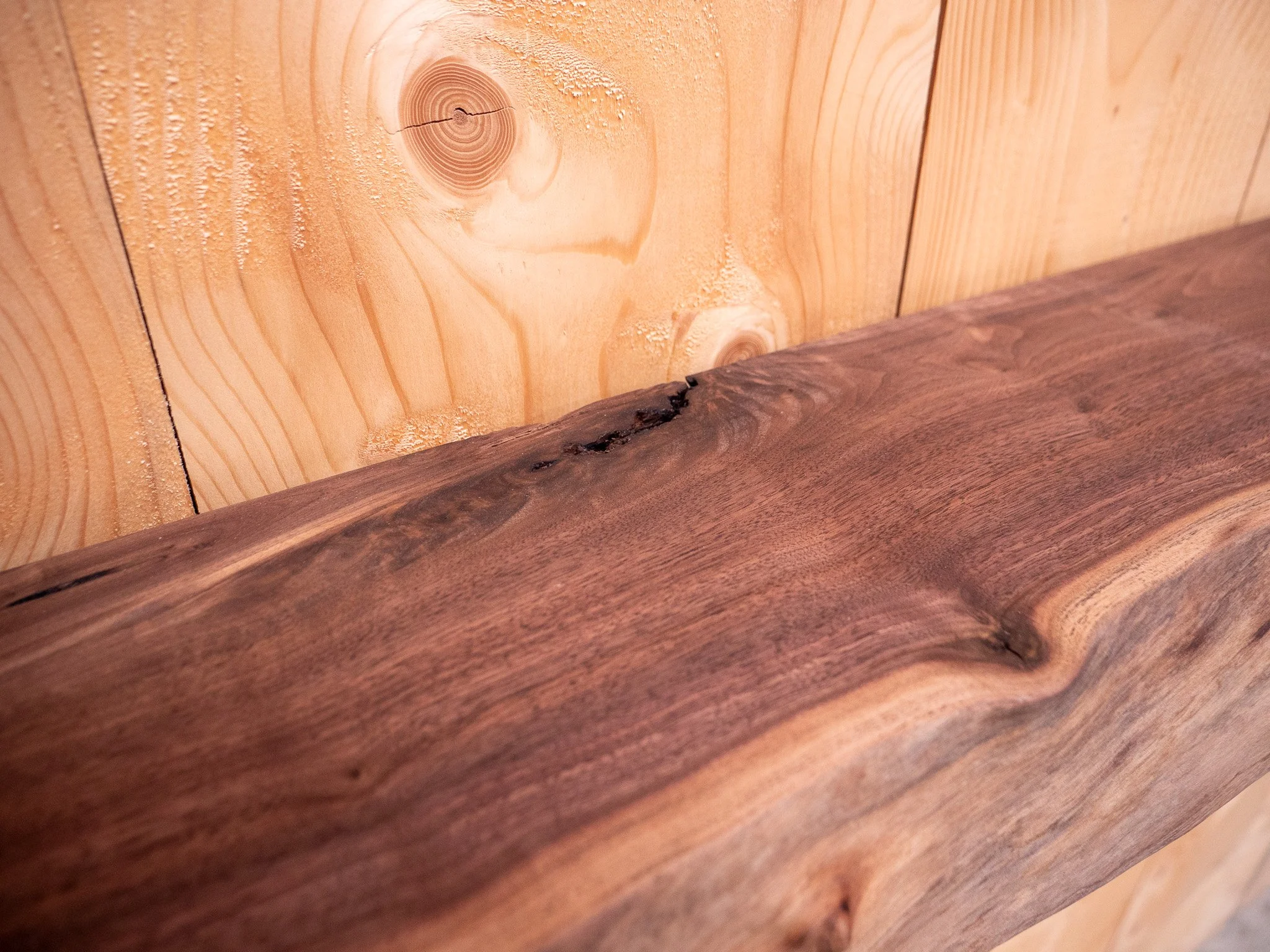 Walnut Fireplace Mantel — Hillside Timber