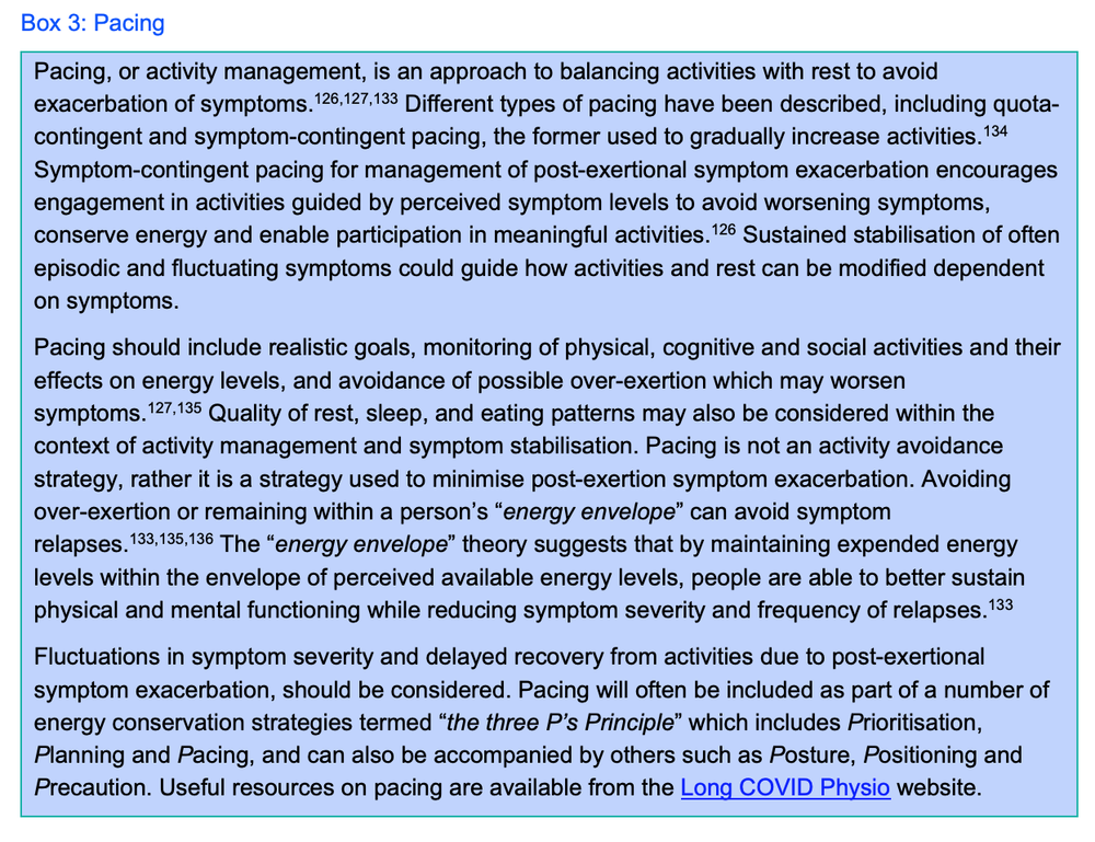 Pacing — Long COVID Physio