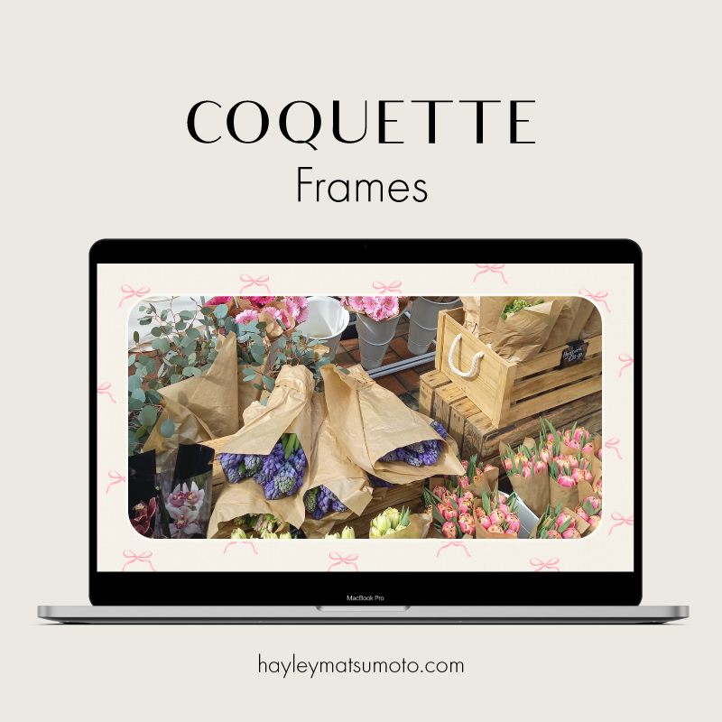 Coquette YouTube Banner Template — Hayley Matsumoto