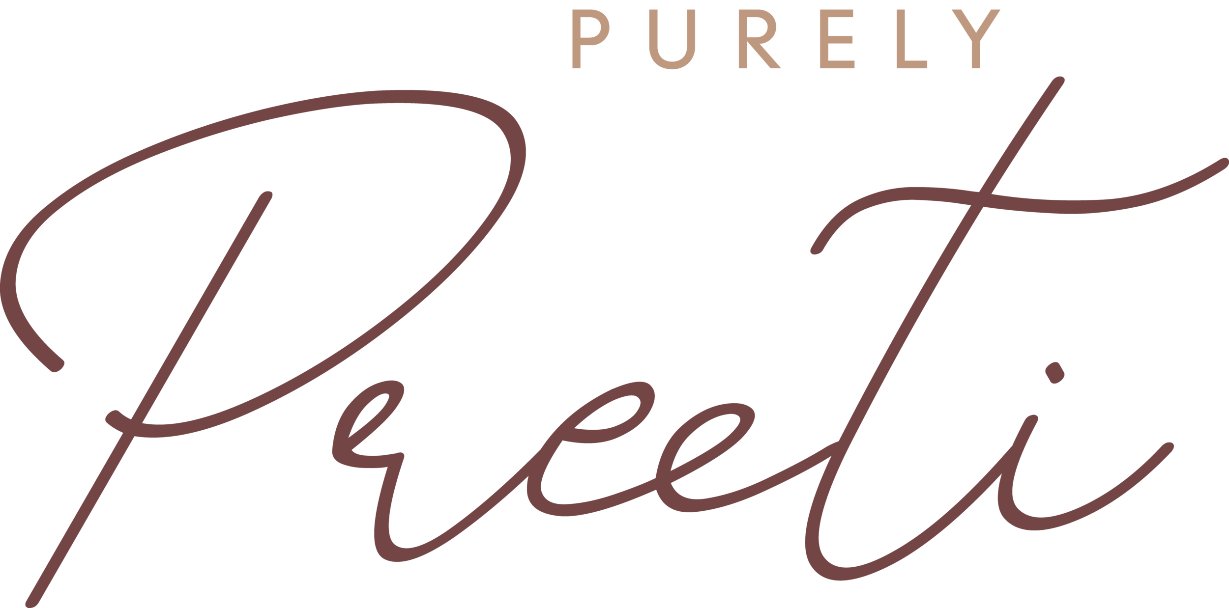 Preeti Name Logo