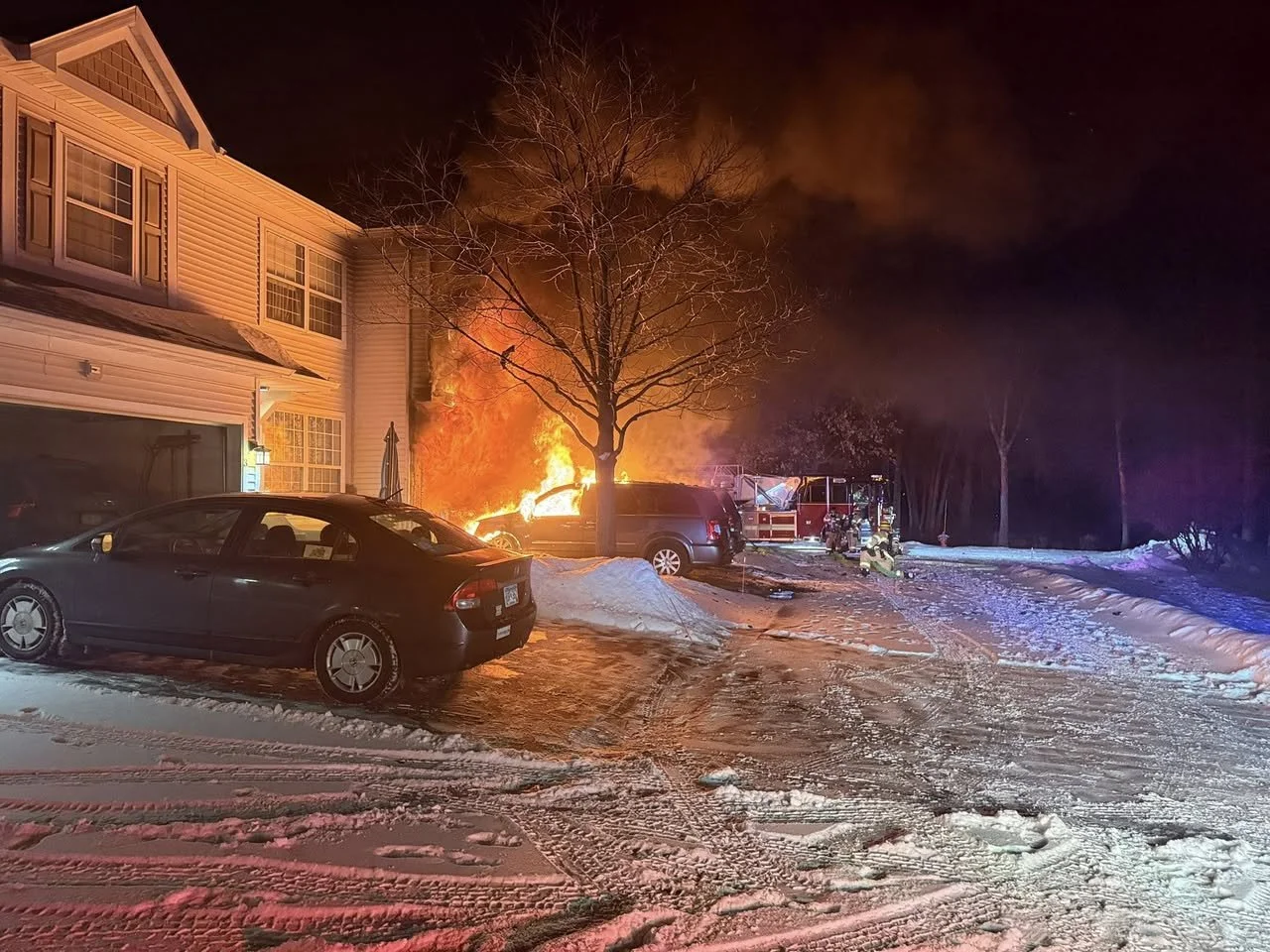 Fire Damages Townhouse at Hugo Complex Sunday Evening
