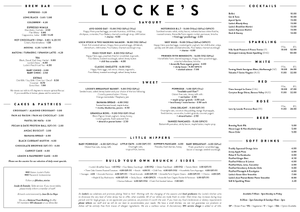Menu — Locke's