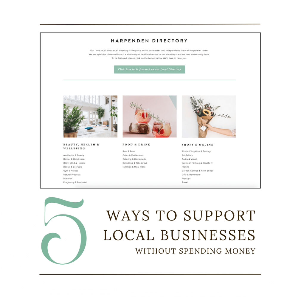Five ways to support your local businesses for free | Harpenden ...
