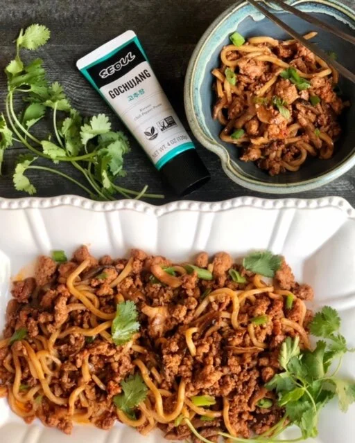 Spicy Chicken & Pork Udon Noodles — Aly Romero