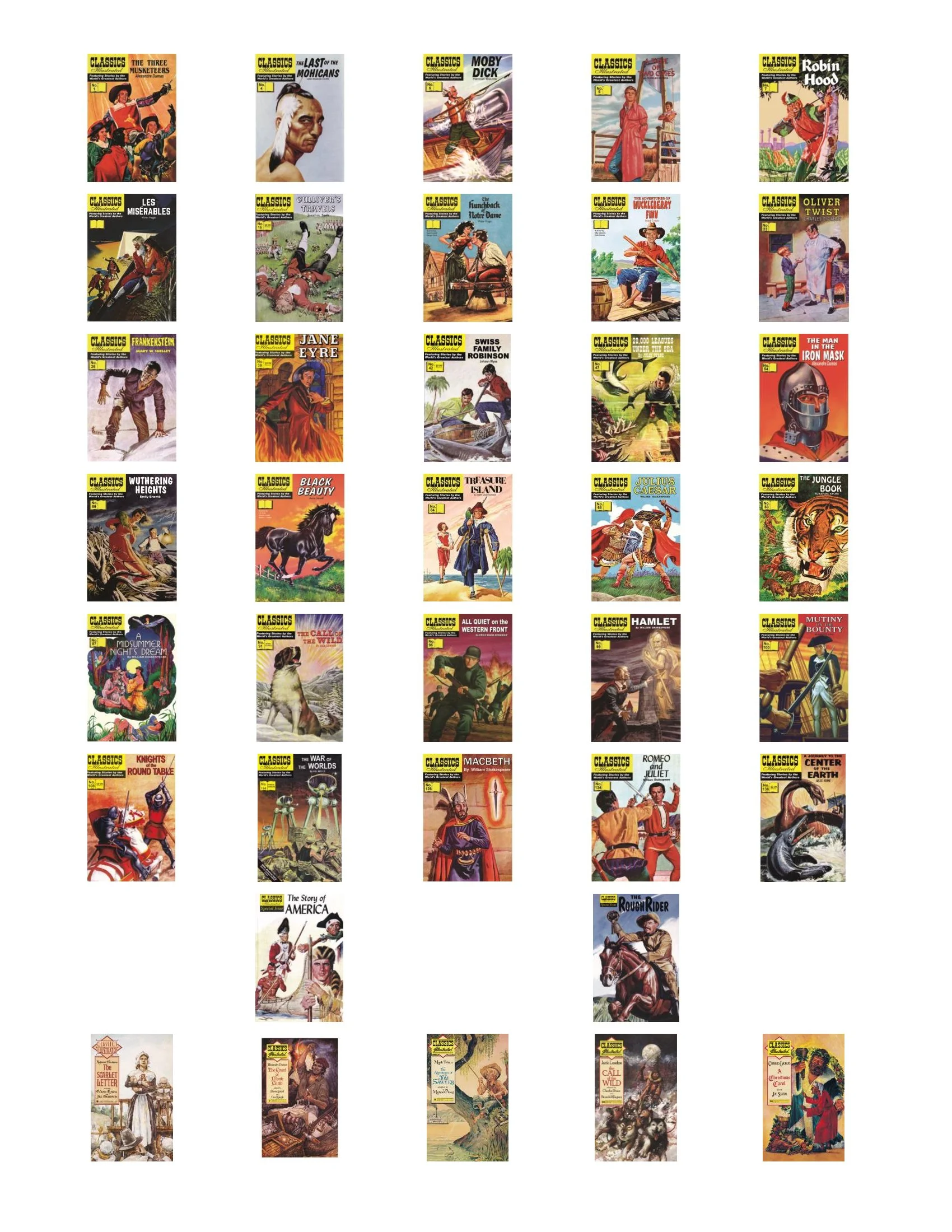 Classics Illustrated Comic Books — Classics Illustrated