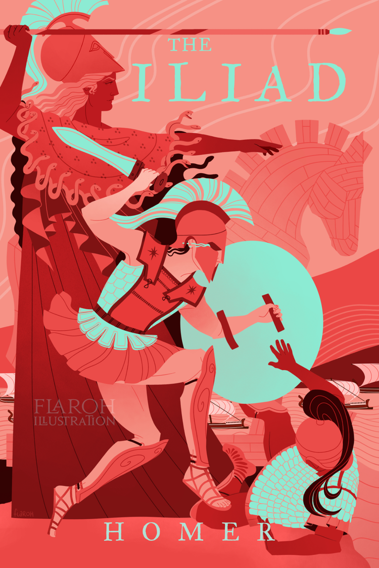 Homeric Book Covers — Flaroh Illustration