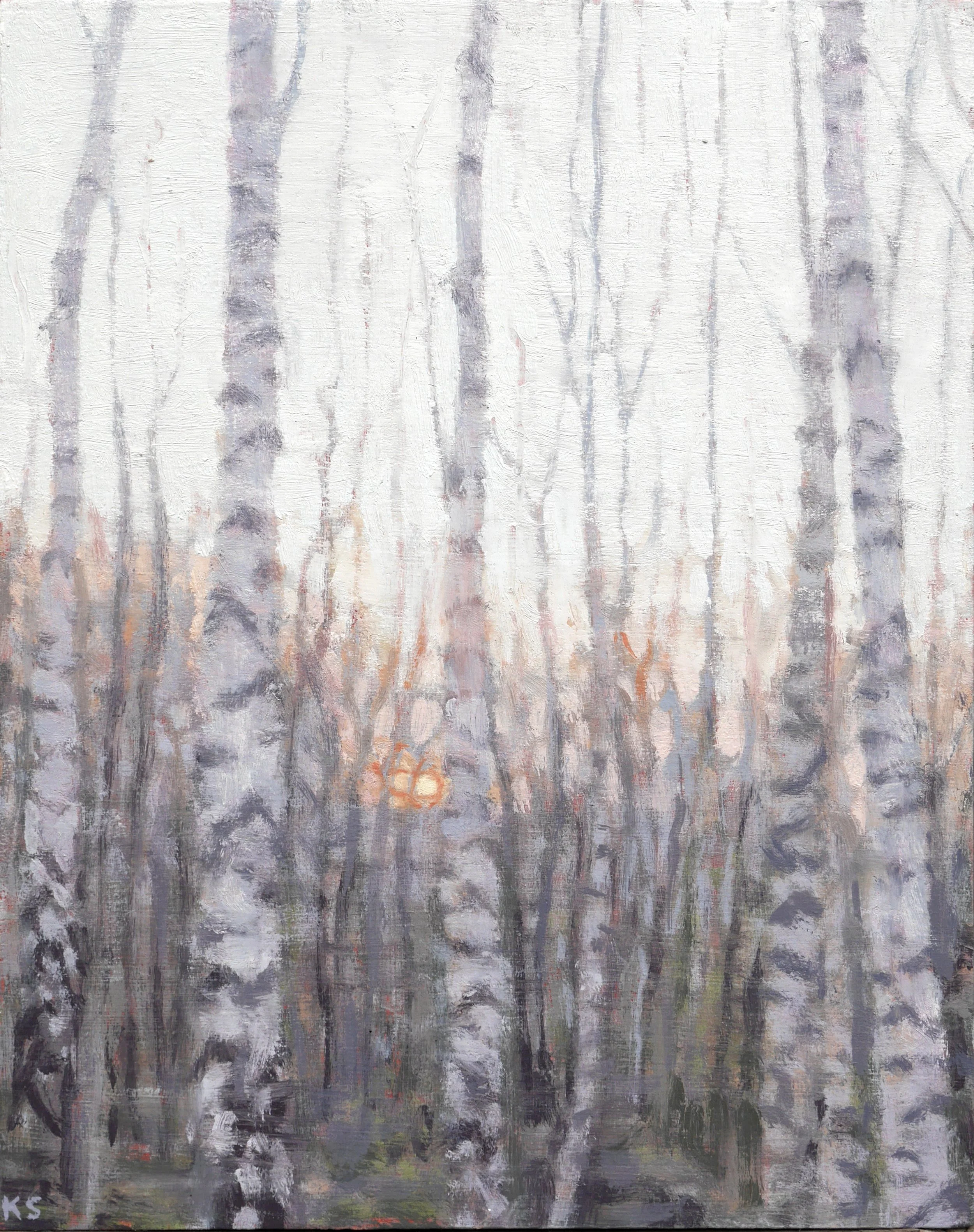 Kate Sherman, 'Birch, sunrise' — Irving Gallery
