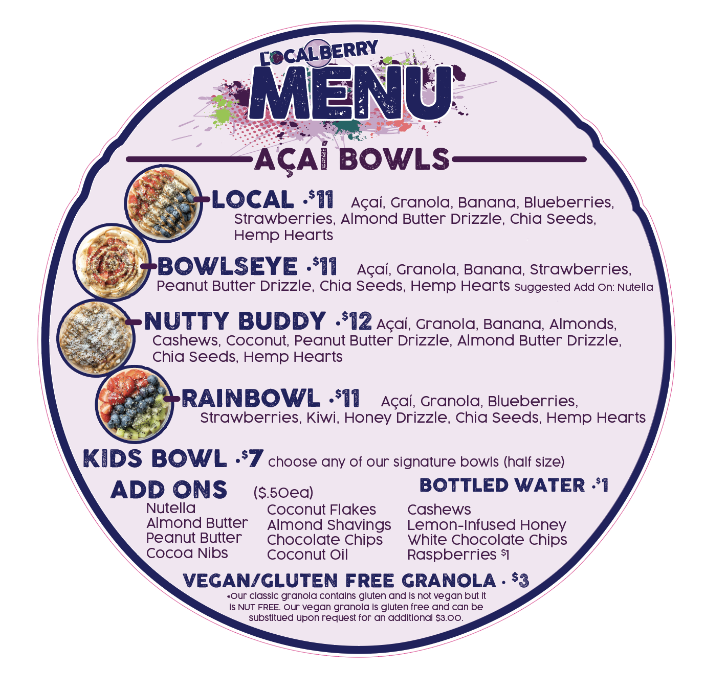 Menu — The Local Berry