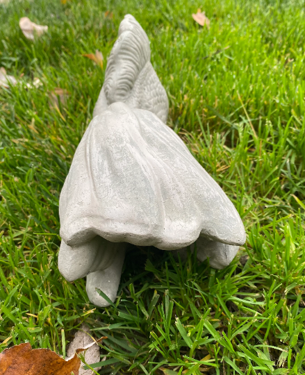 Koi Fish Concrete Garden Statue | Backyard Stone Art