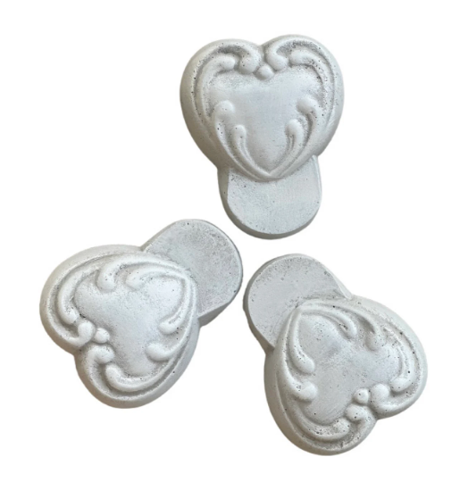 Strawberry Shaped Planter Feet, set of 3 or 4, concrete pot holders ...