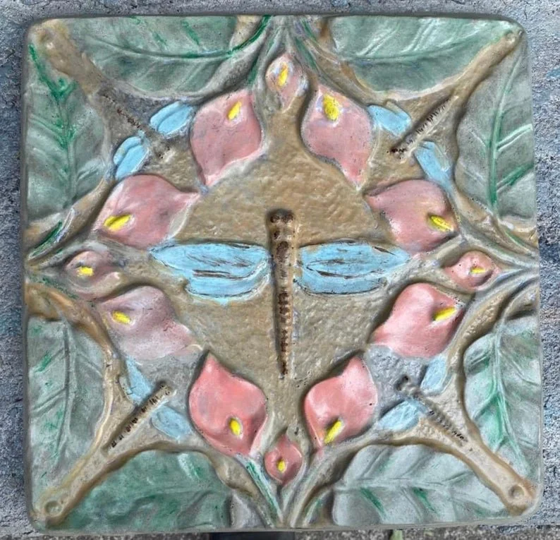 Lovely Butterfly Concrete Stepping Stone | Backyard Stone Art