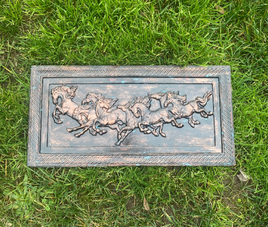 Oak man garden plaque, Concrete garden face, garden gift, oak green man ...