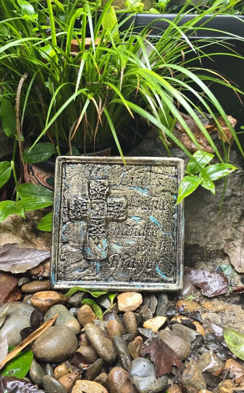 Four Seasons Compass Design Biblical Verse Outdoor Garden Stepping ...