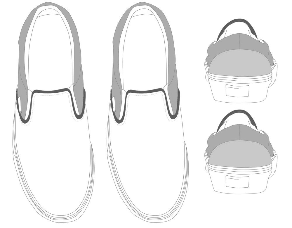 Vans Slip On Template