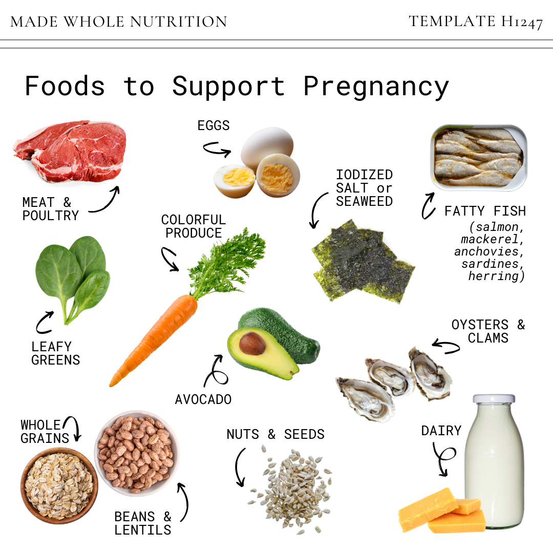 12 Foods to SUPPORT Pregnancy — Functional Health Research + Resources ...