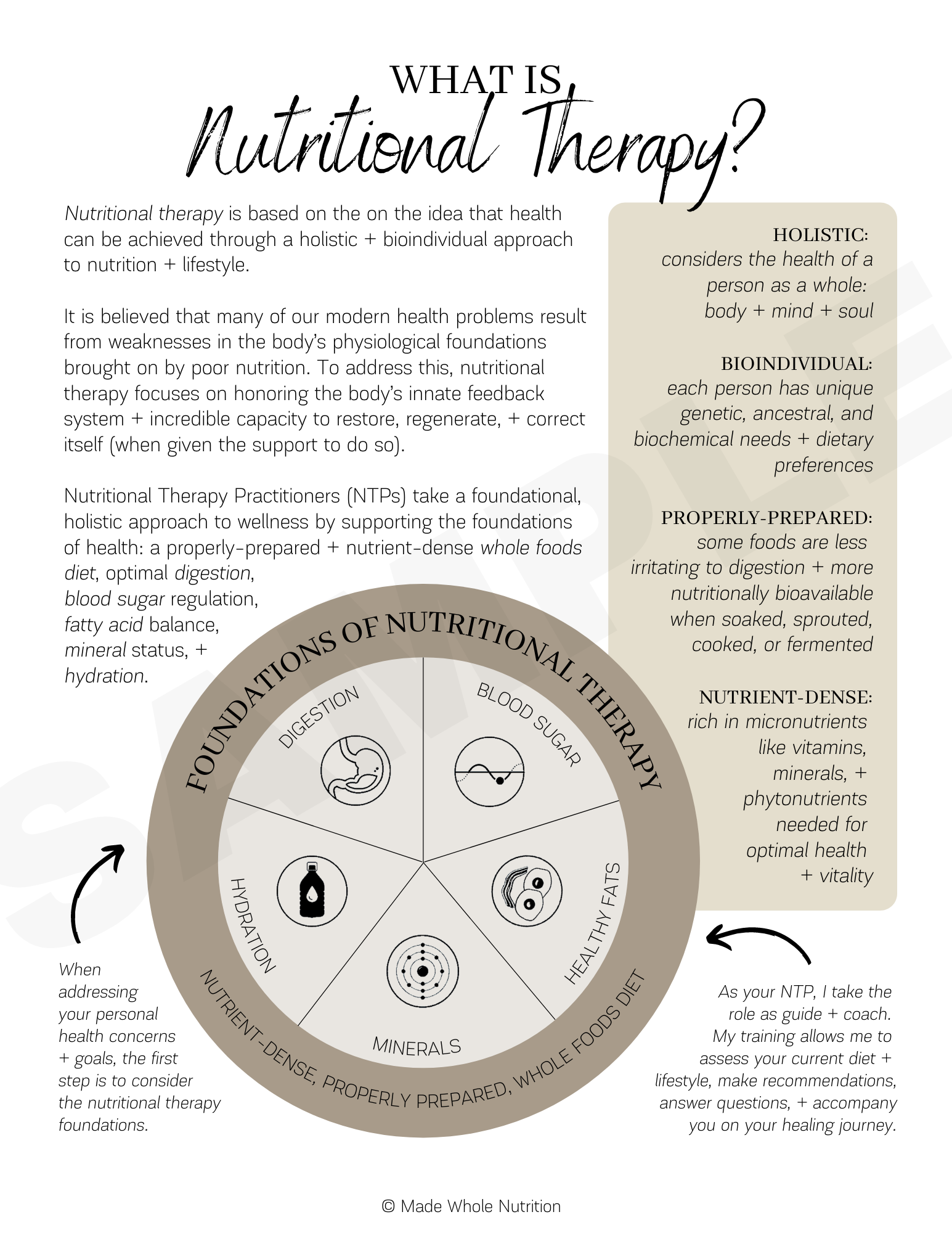 SHOP HANDOUTS — Made Whole Nutrition