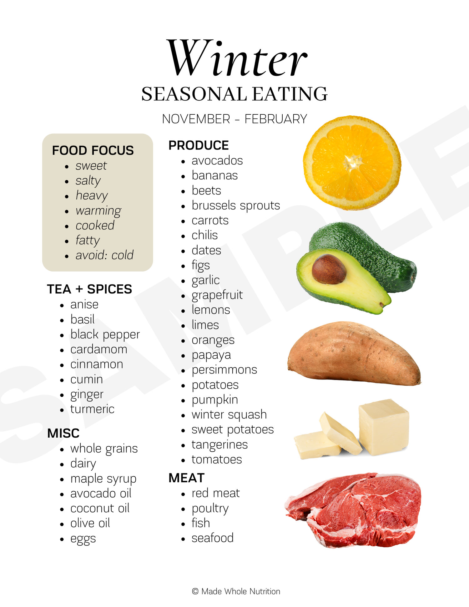 Summer Seasonal Eating Handout — Functional Health Research + Resources ...