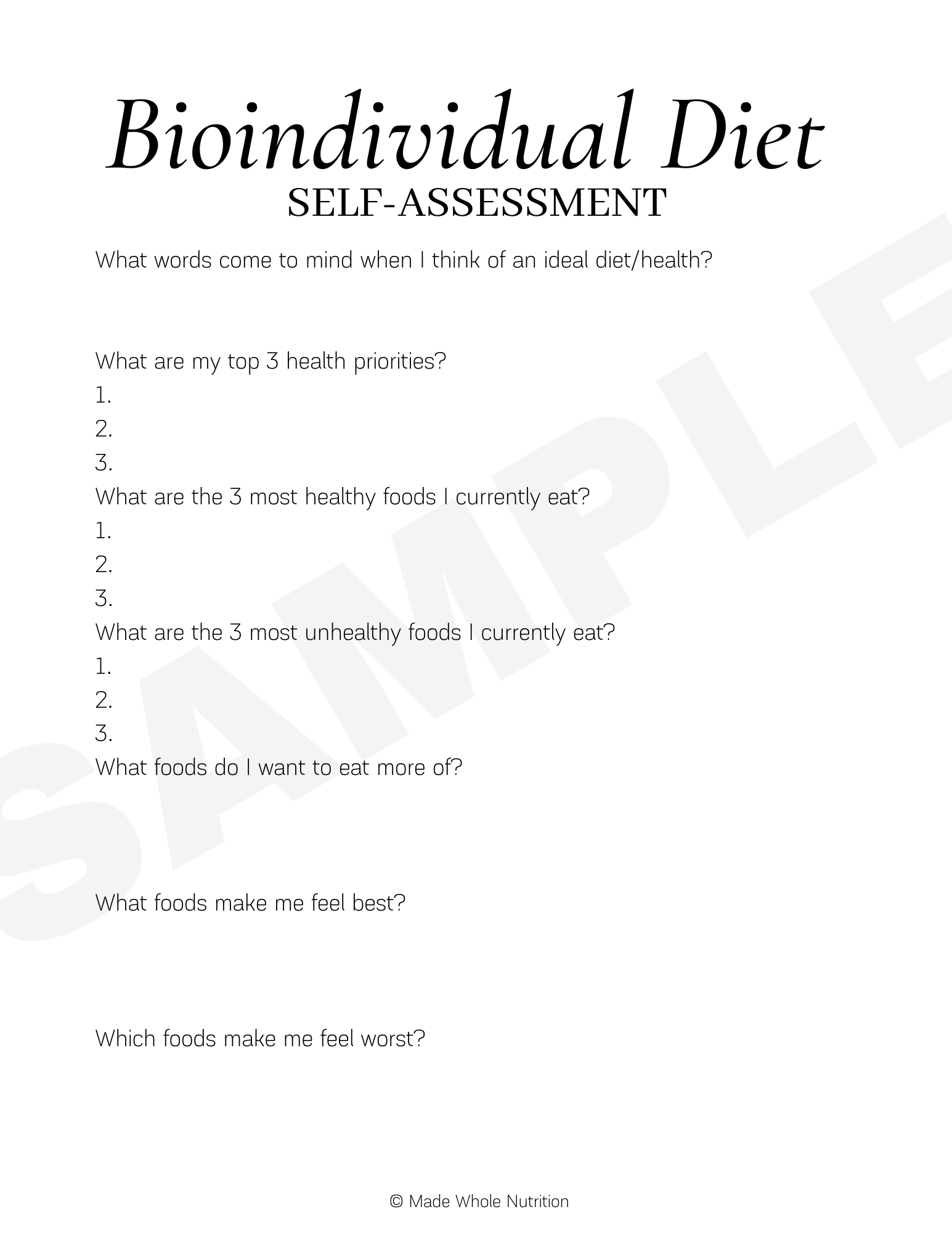 Healthy Weight Handout — Functional Health Research + Resources — Made ...