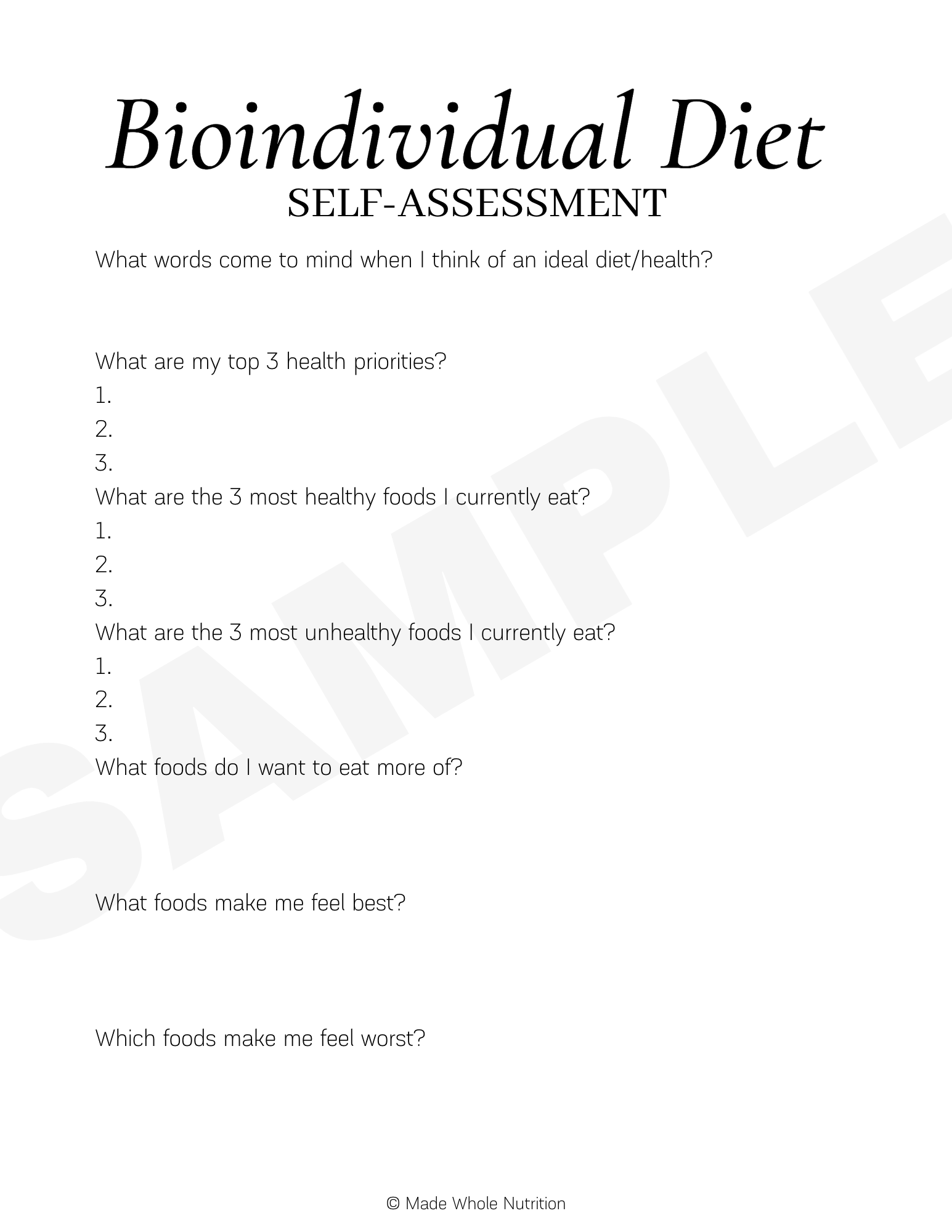 Hydration Status Self-Assessment Handout — Functional Health Research ...