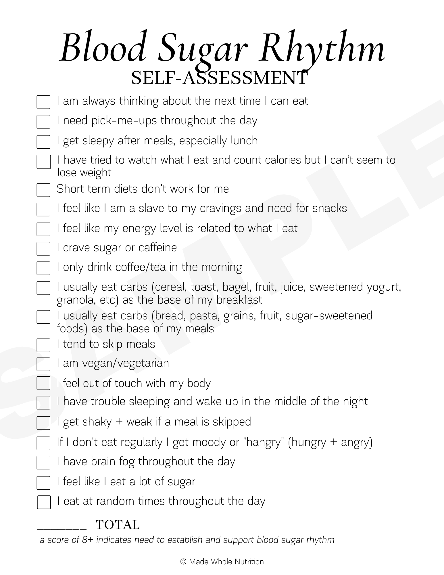 Hydration Status Self-Assessment Handout — Functional Health Research ...