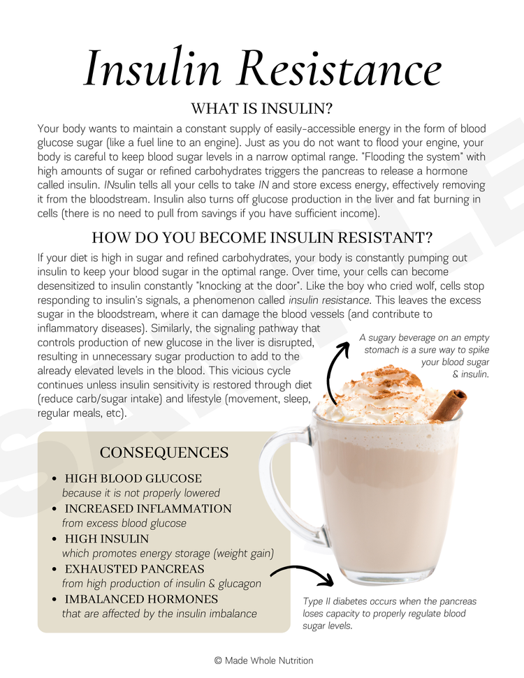 What actually is INSULIN RESISTANCE? — Functional Health Research ...