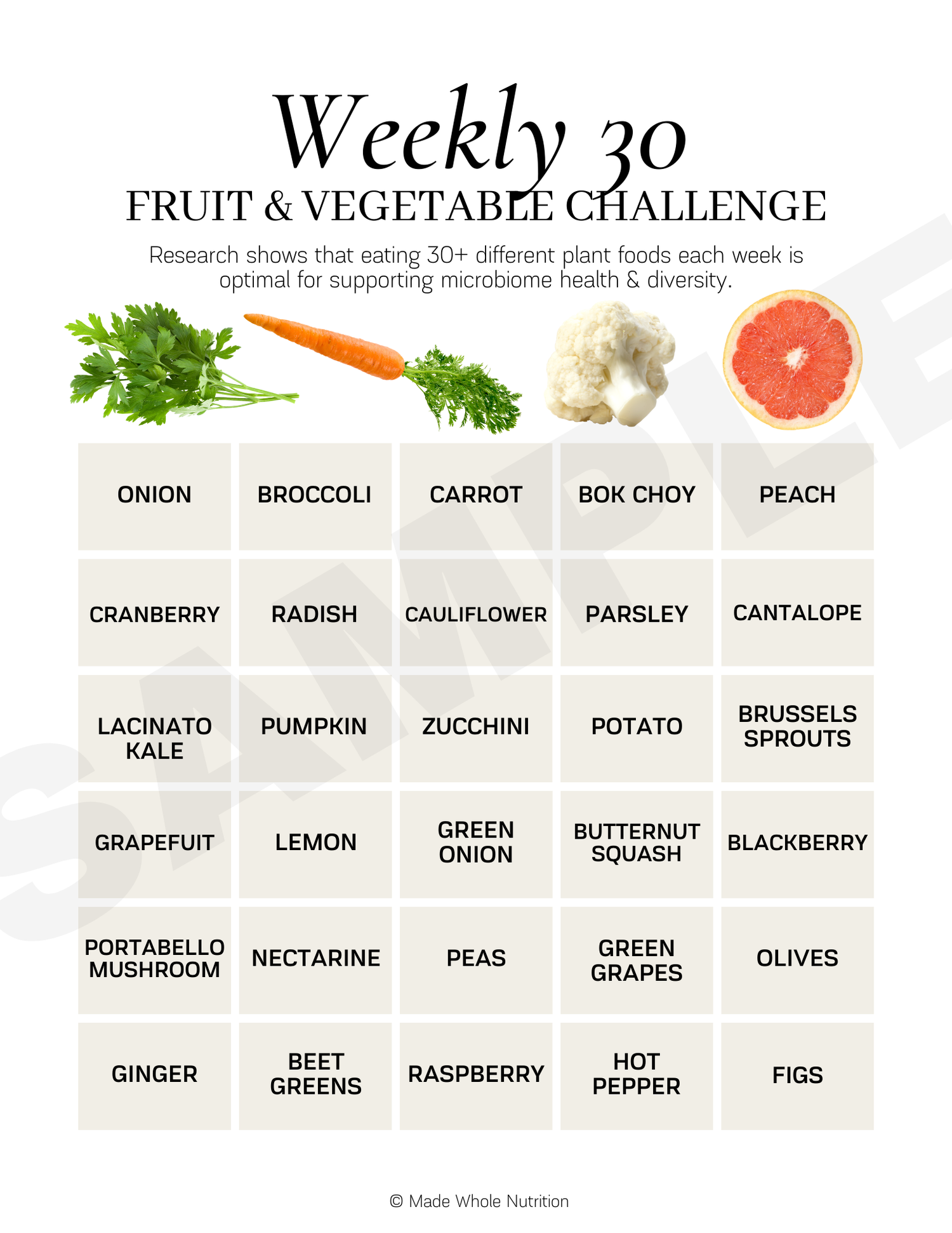 Weekly 30 Challenge #1 — Functional Health Research + Resources — Made ...