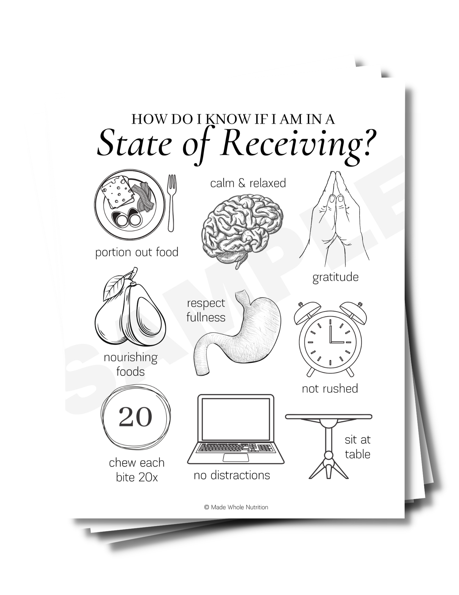 Stress Bucket Handout — Functional Health Research + Resources — Made ...