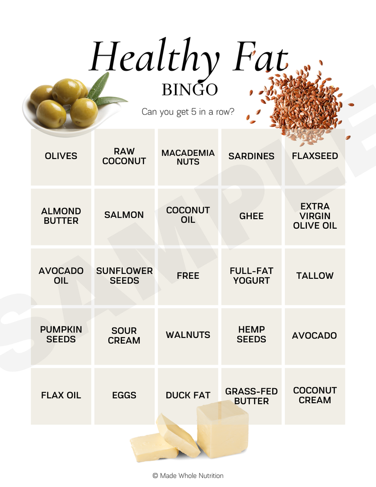 Seasonal Eating Bingo (handout bundle) — Functional Health Research ...