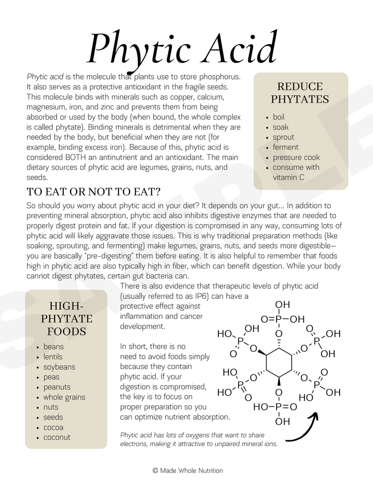 Lectins Handout — Functional Health Research + Resources — Made Whole ...