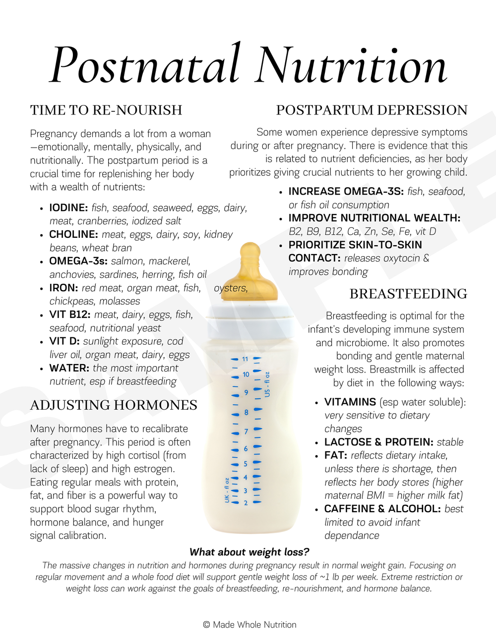 Vitamin D Handout — Functional Health Research + Resources — Made Whole ...