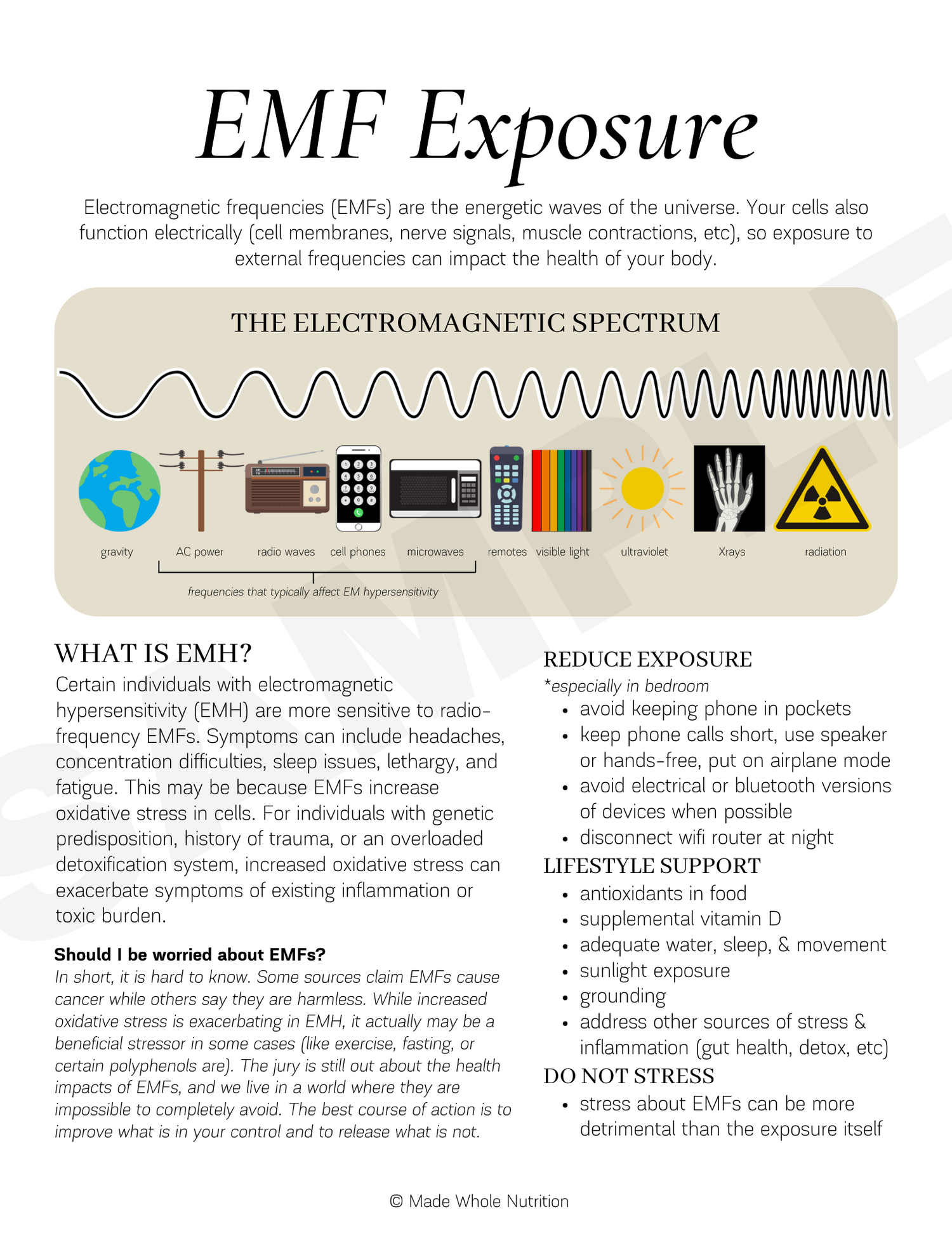 Sunlight Exposure Handout — Functional Health Research + Resources ...