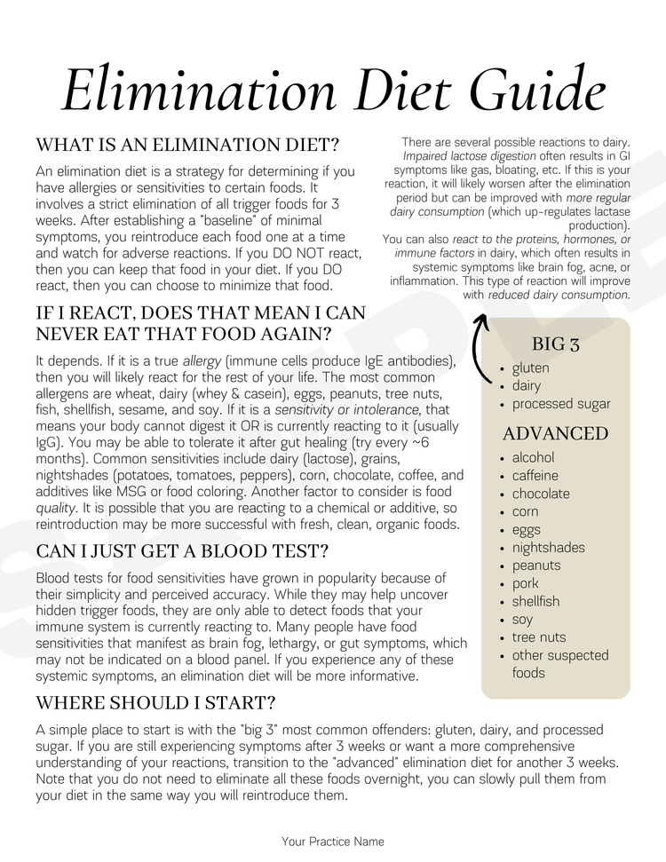 Digestive Health (handout bundle) — Functional Health Research ...