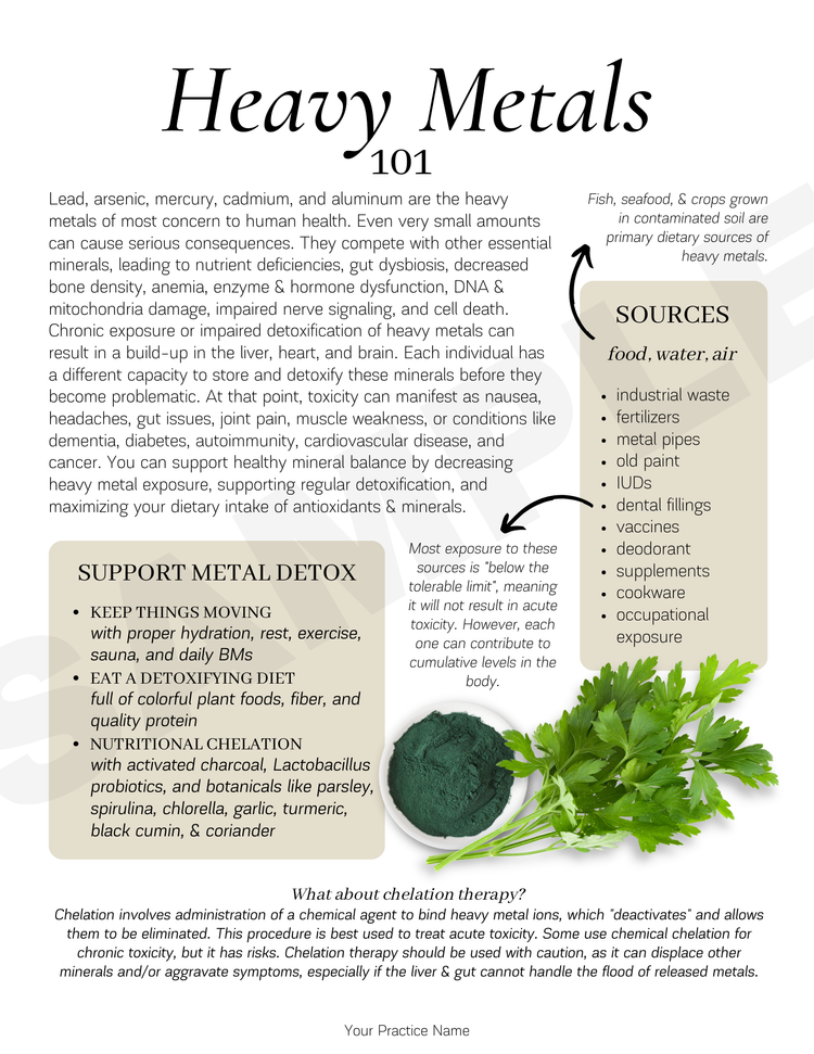 Detox Pathways Handout — Functional Health Research + Resources — Made ...