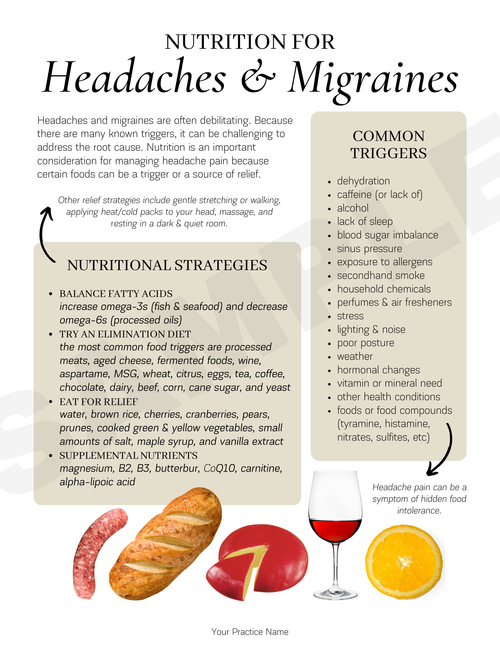 Nutrition for Mental Health Handout — Functional Health Research ...