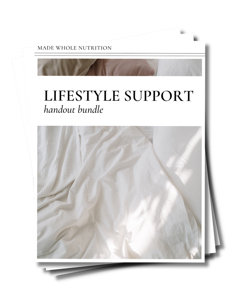 Stress Bucket Handout — Functional Health Research + Resources — Made ...