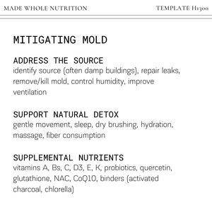 A Mold Detox Diet for TOXIC MOLD SYNDROME — Functional Health Research ...