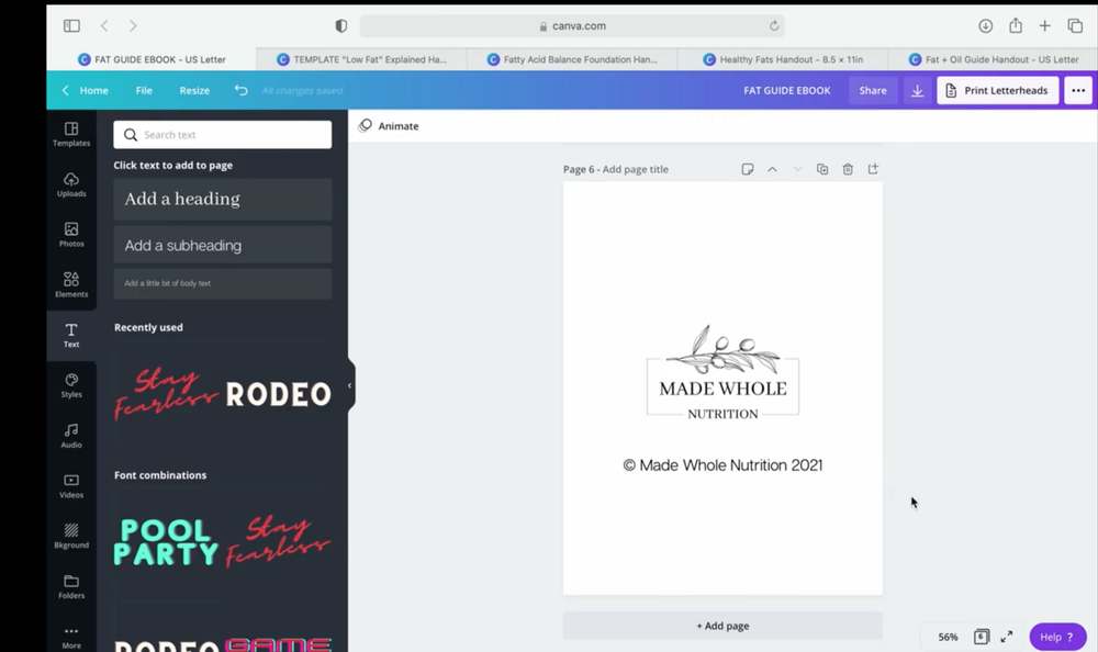 How to Combine Multiple Canva Files into a Single PDF File or eBook ...