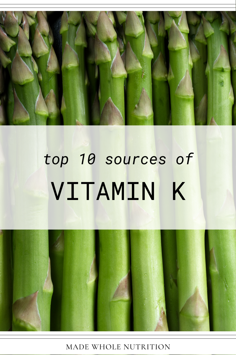 Top 10 Sources of Vitamin K — Functional Health Research + Resources ...
