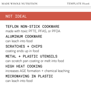 SAFE COOKWARE GUIDE: a good-better-best guide for cooking & heating ...