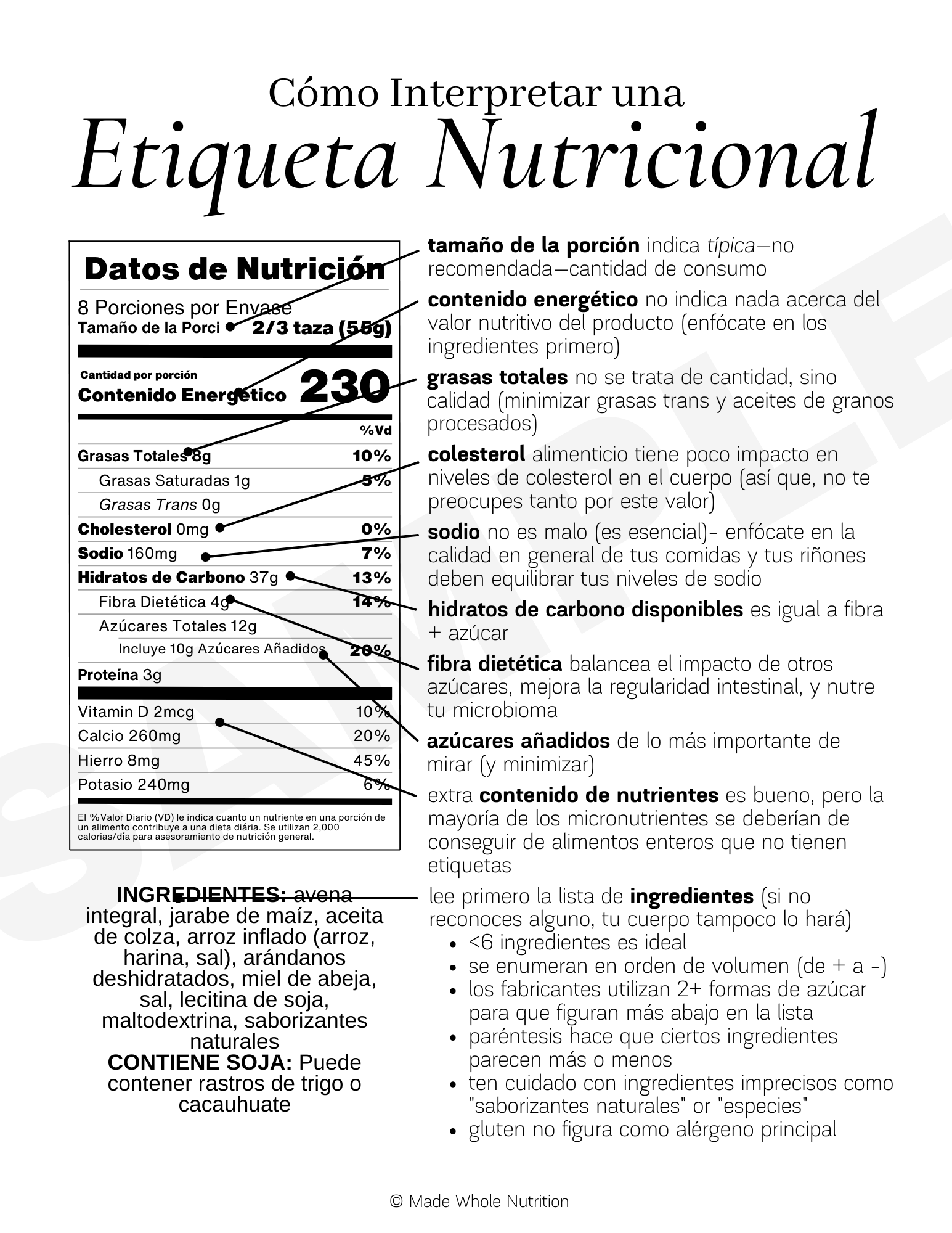 Common Food Additives Handout — Functional Health Research + Resources ...