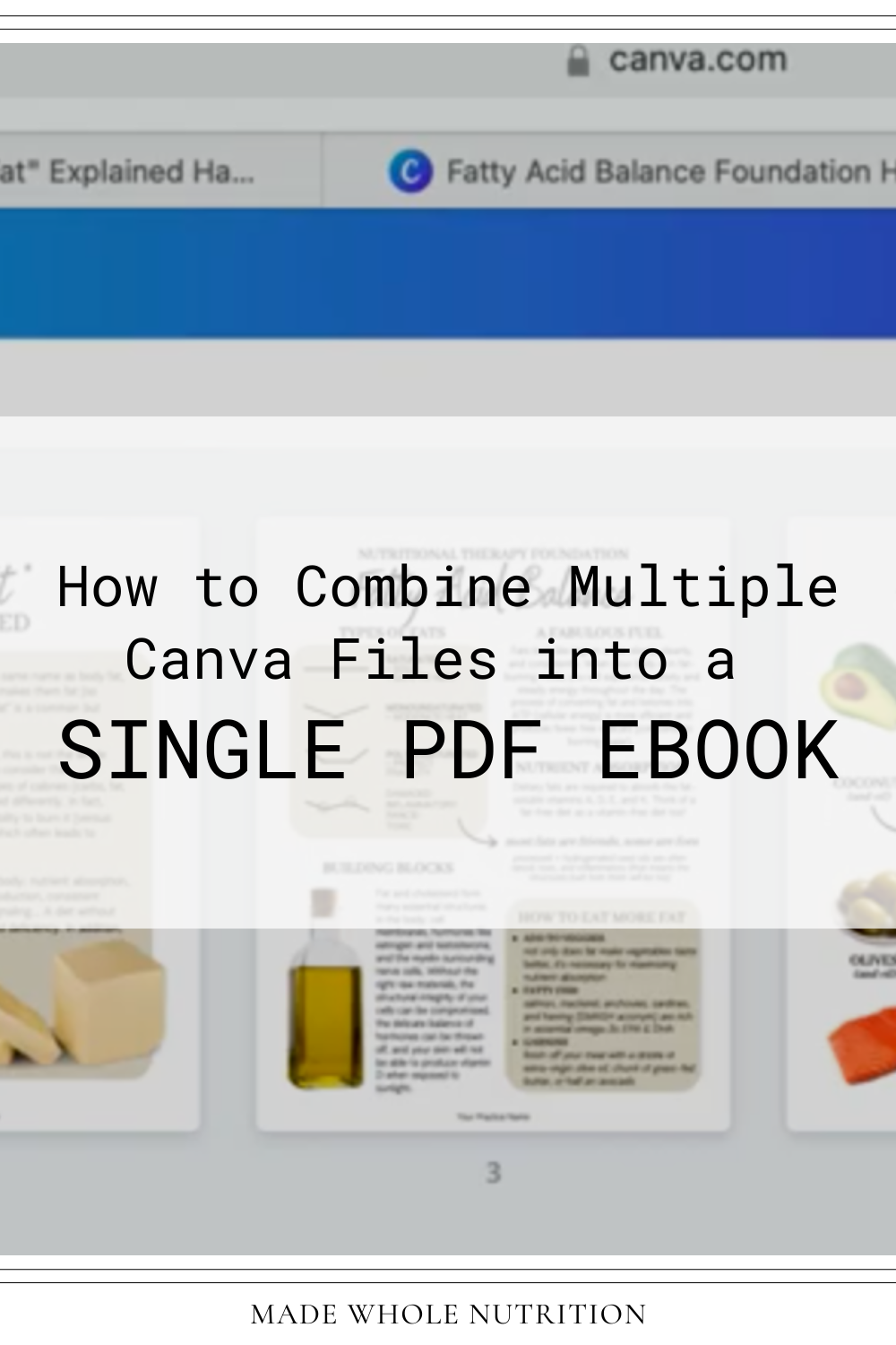 How to Combine Multiple Canva Files into a Single PDF File or eBook ...