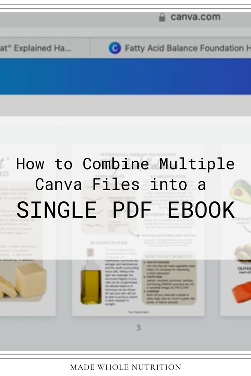 How to Combine Multiple Canva Files into a Single PDF File or eBook ...