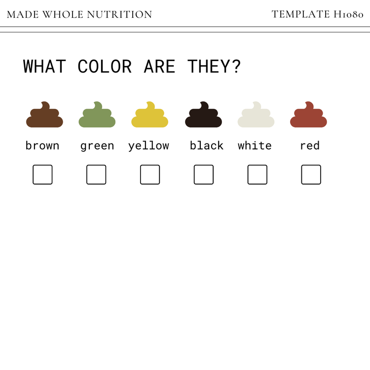 What color are your BMs? — Functional Health Research + Resources ...