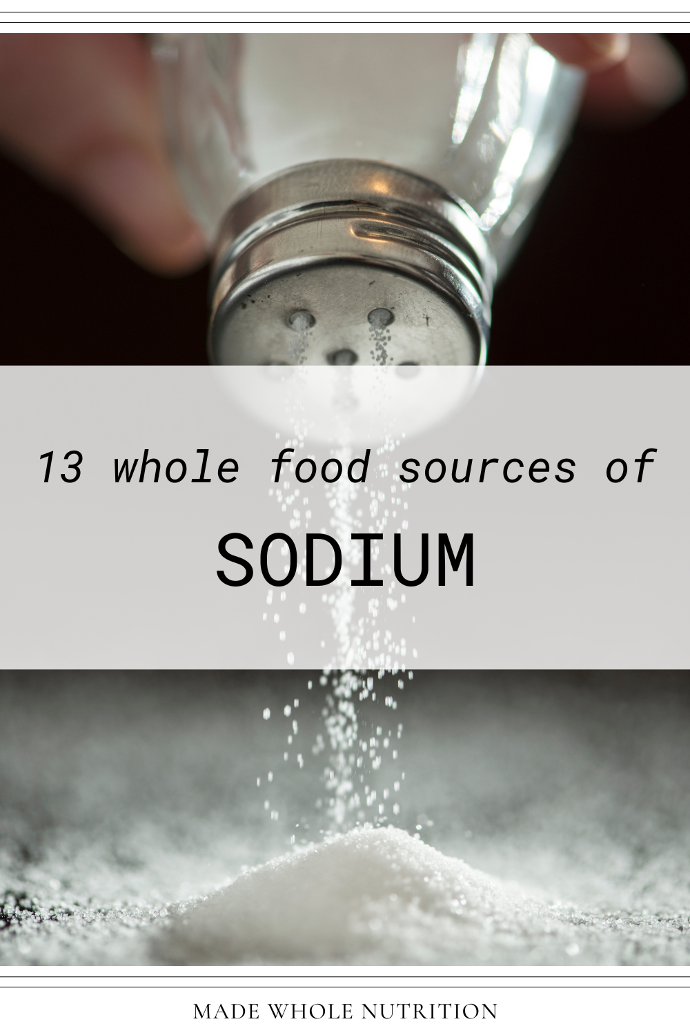 13 Whole Food Sources of SODIUM — Functional Health Research ...