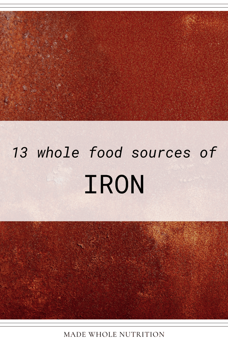 13 Whole Food Sources of Iron — Functional Health Research + Resources ...