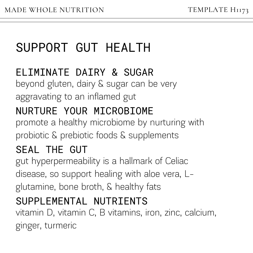 A Functional Nutrition Approach to Celiac Disease — Functional Health ...